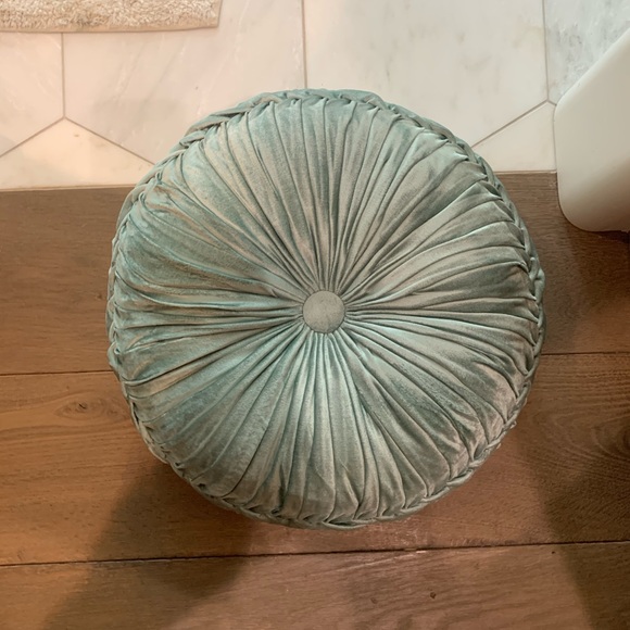 Bedding | Circle Light Teal Throw Pillow | Poshmark